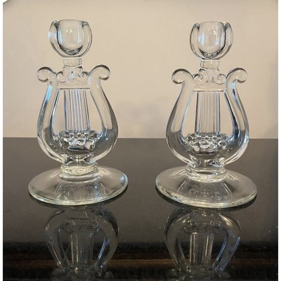 Paden City Glass Company | Accents | Vintage Paden City Glass Lyre Harp ...